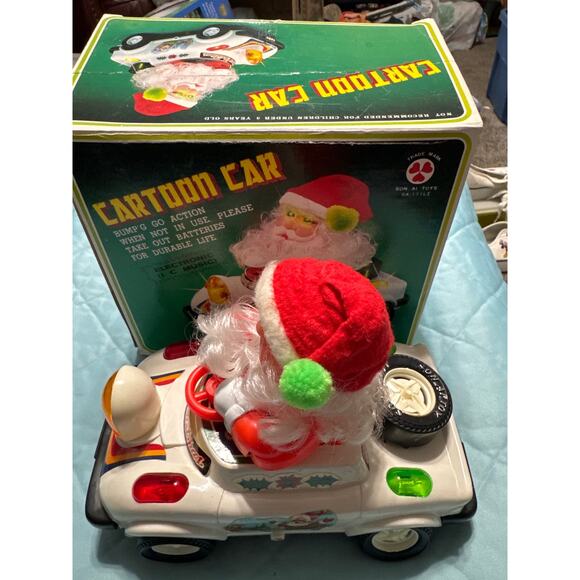 Sony Al Toys | Holiday | Vintage Cartoon Car Bump N Gosanta ...